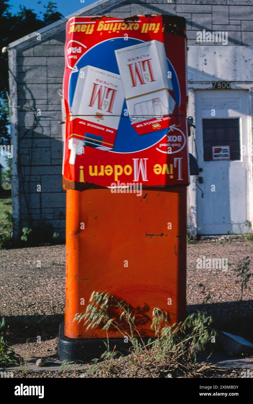 Gas pump, Route 66, Amarillo, Texas, 1982 Stock Photo - Alamy