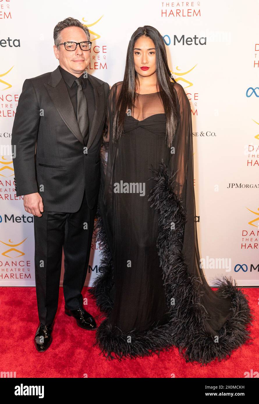 New York, United States. 12th Apr, 2024. Michael Sepso and Chloe Flower ...