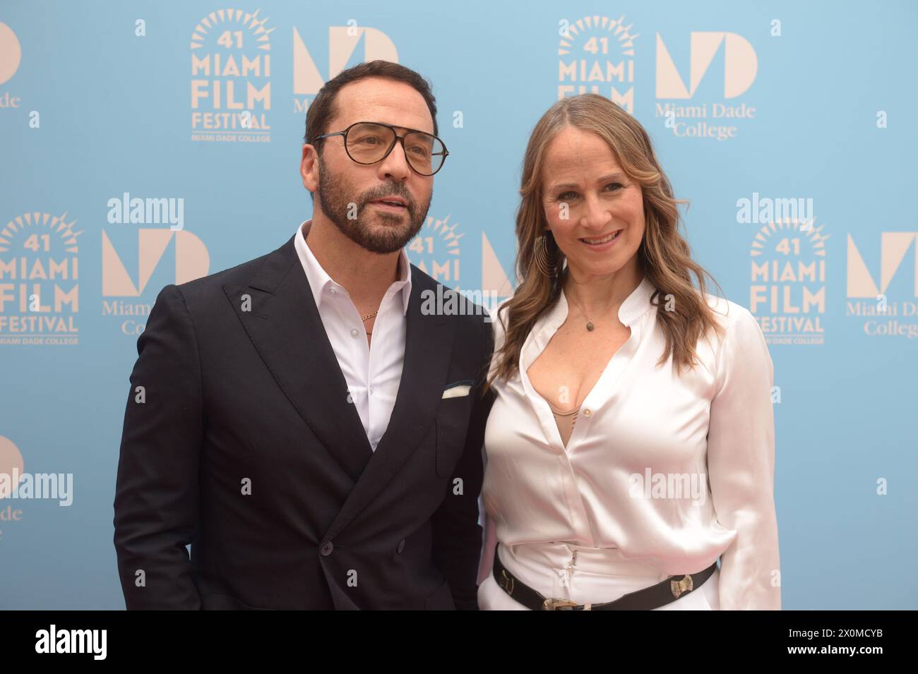 Miami Beach, Florida, USA. 11th Apr, 2024. Actor Jeremy Piven and Director Shira Piven attend ...