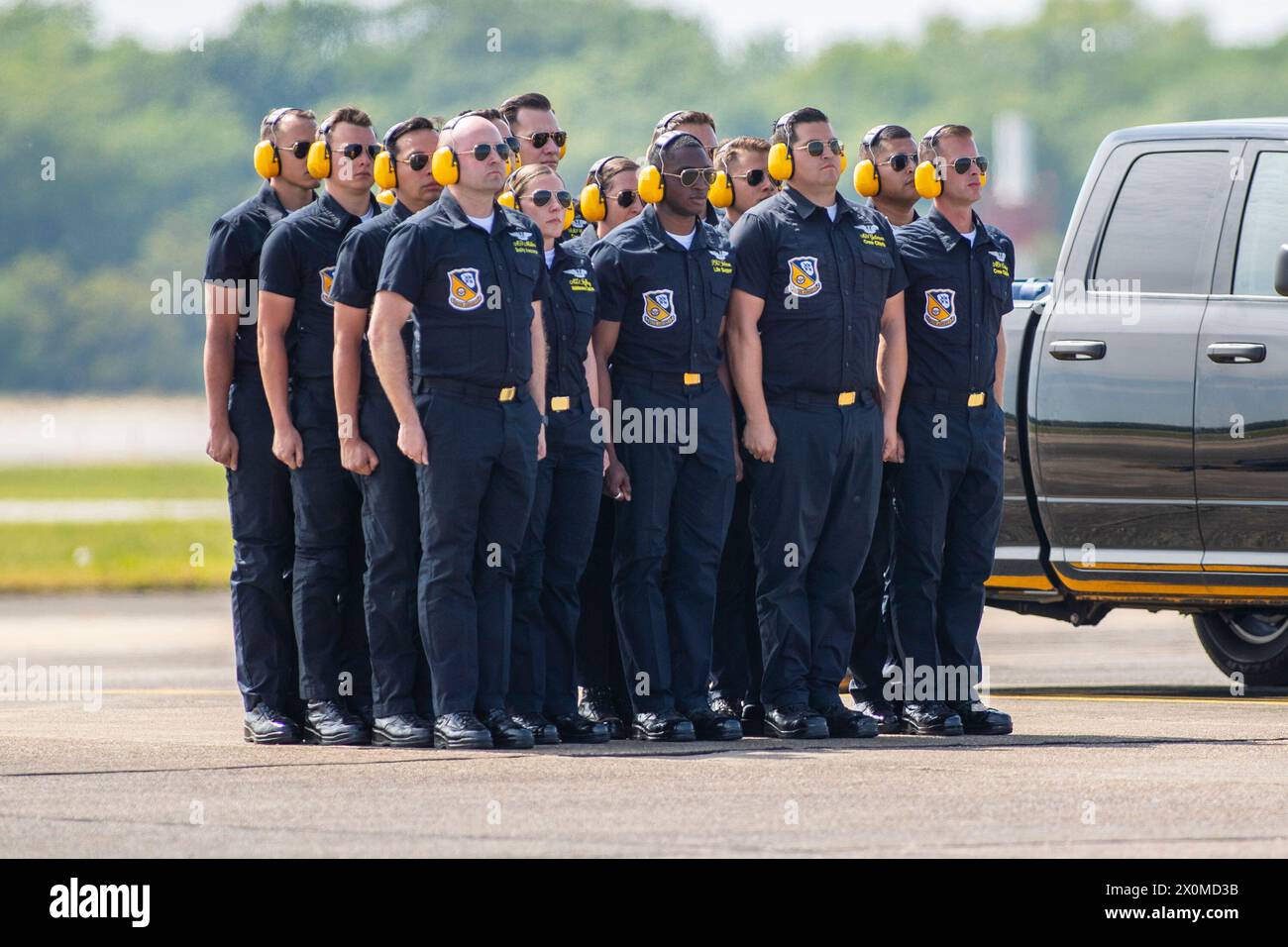 April 07, 2024: Members of the U.S. Navy Flight Demonstration Squadron ...
