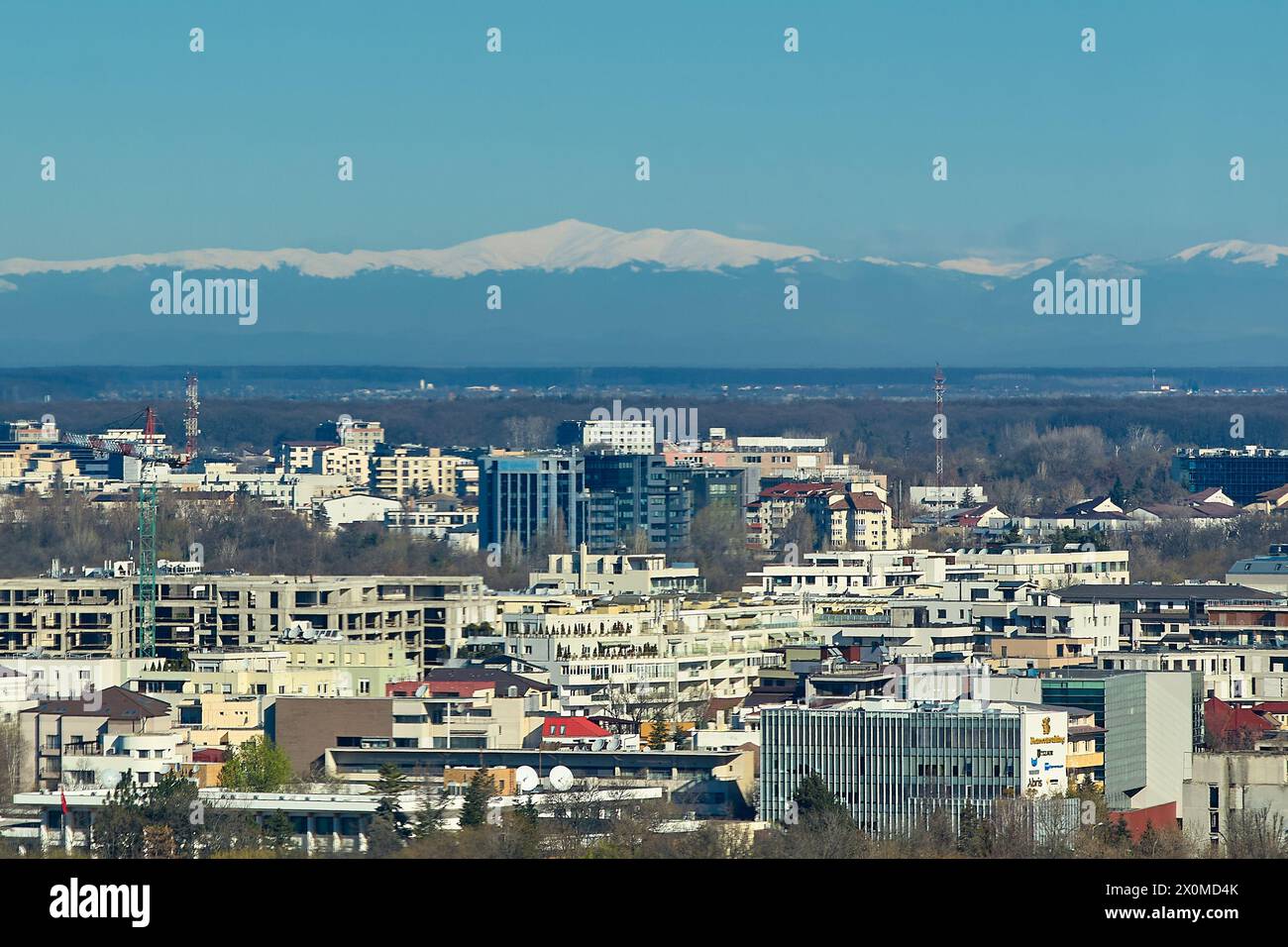 Bucharest, Romania - March 26, 2024: Leaota and Bucegi Mountains as ...