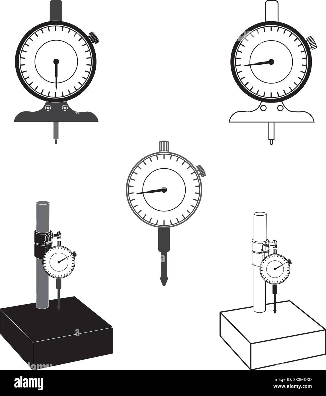 Indicator depth gauge Stock Vector Images - Alamy