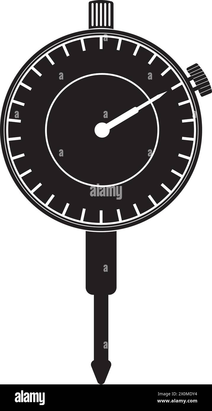 Dial indicator icon vector simple design Stock Vector Image & Art - Alamy
