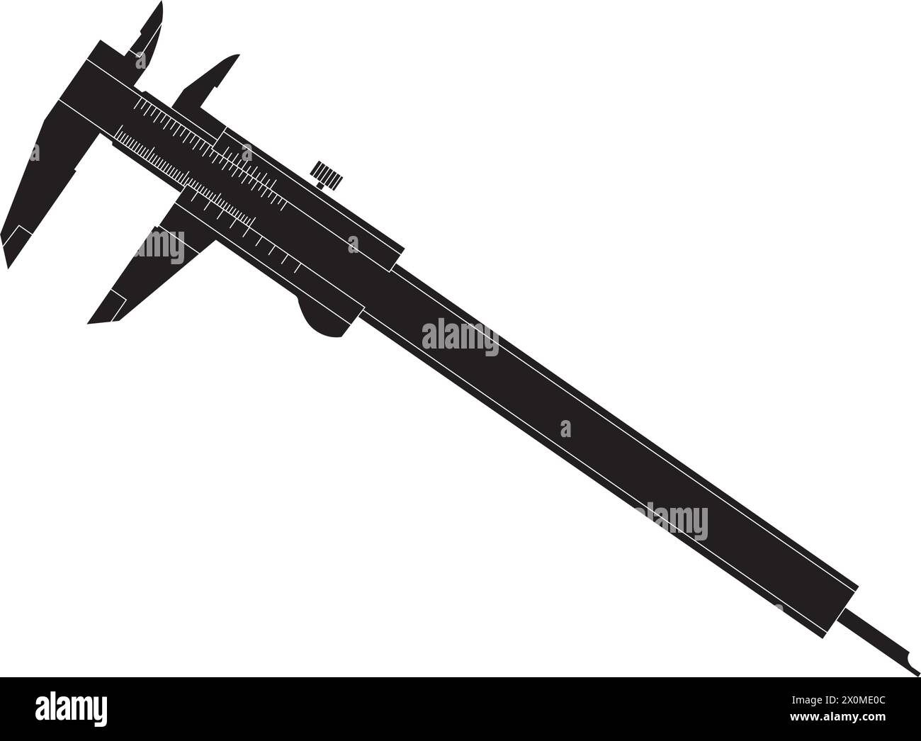 manual and digital caliper icon vector simple design Stock Vector Image ...