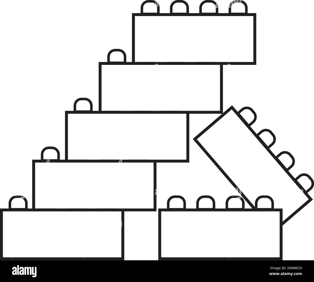 Building block icon vector illustration symbol design Stock Vector ...