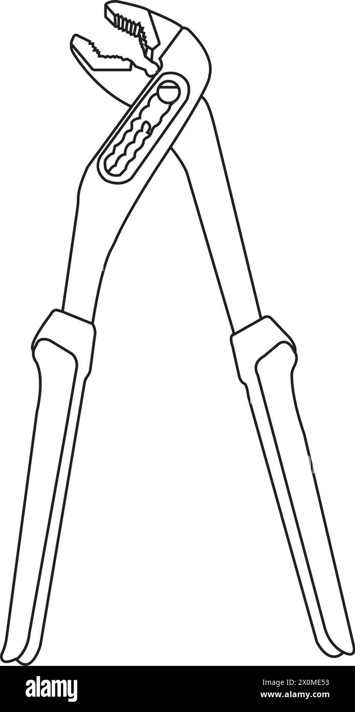 water pipe clamp pliers icon vector illustration symbol design Stock ...