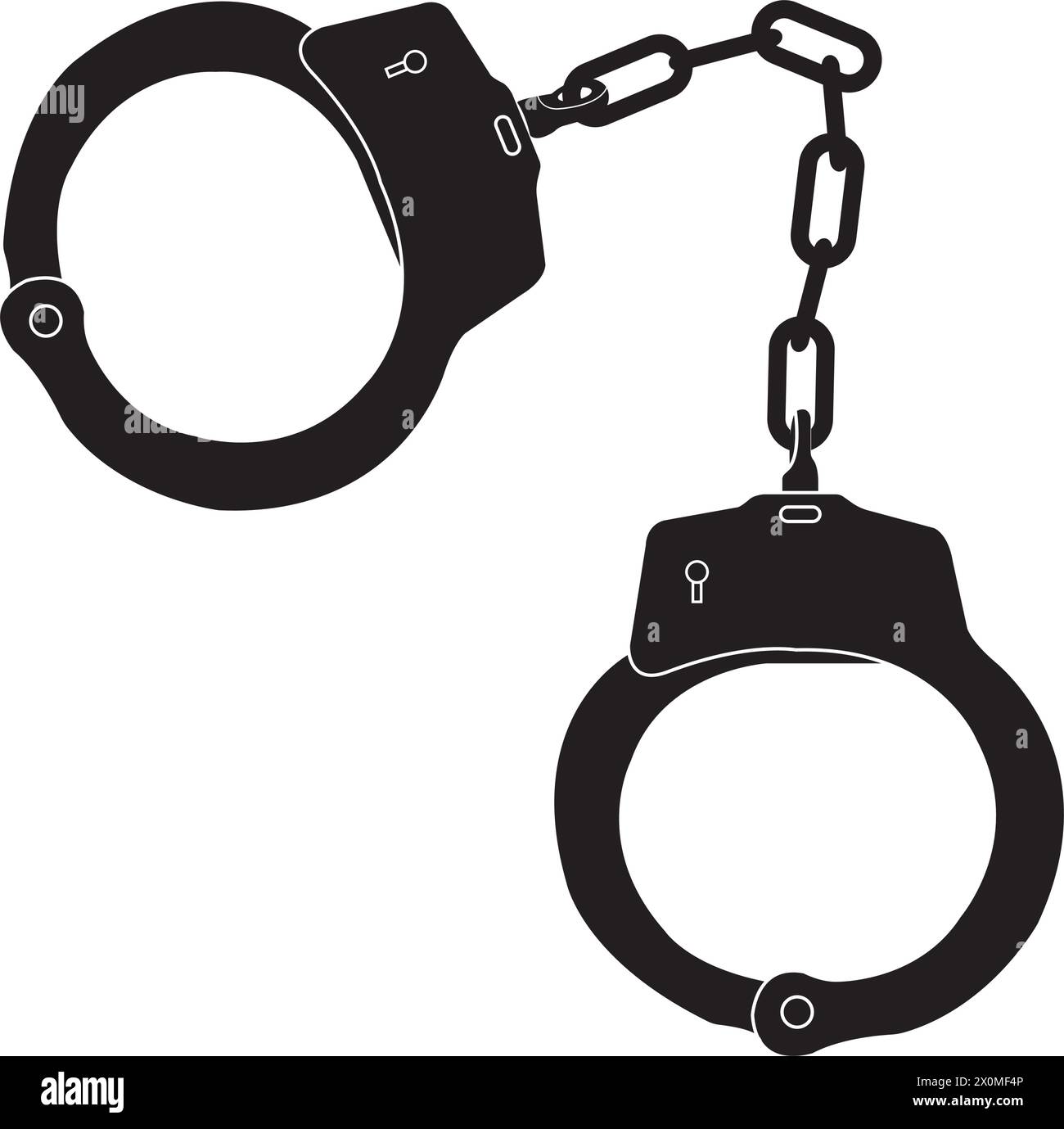 handcuffs icon vector illustration symbol design Stock Vector Image ...