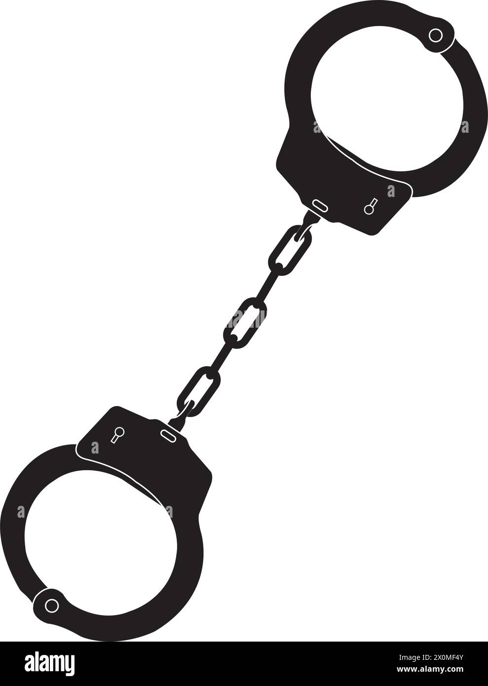 handcuffs icon vector illustration symbol design Stock Vector Image ...