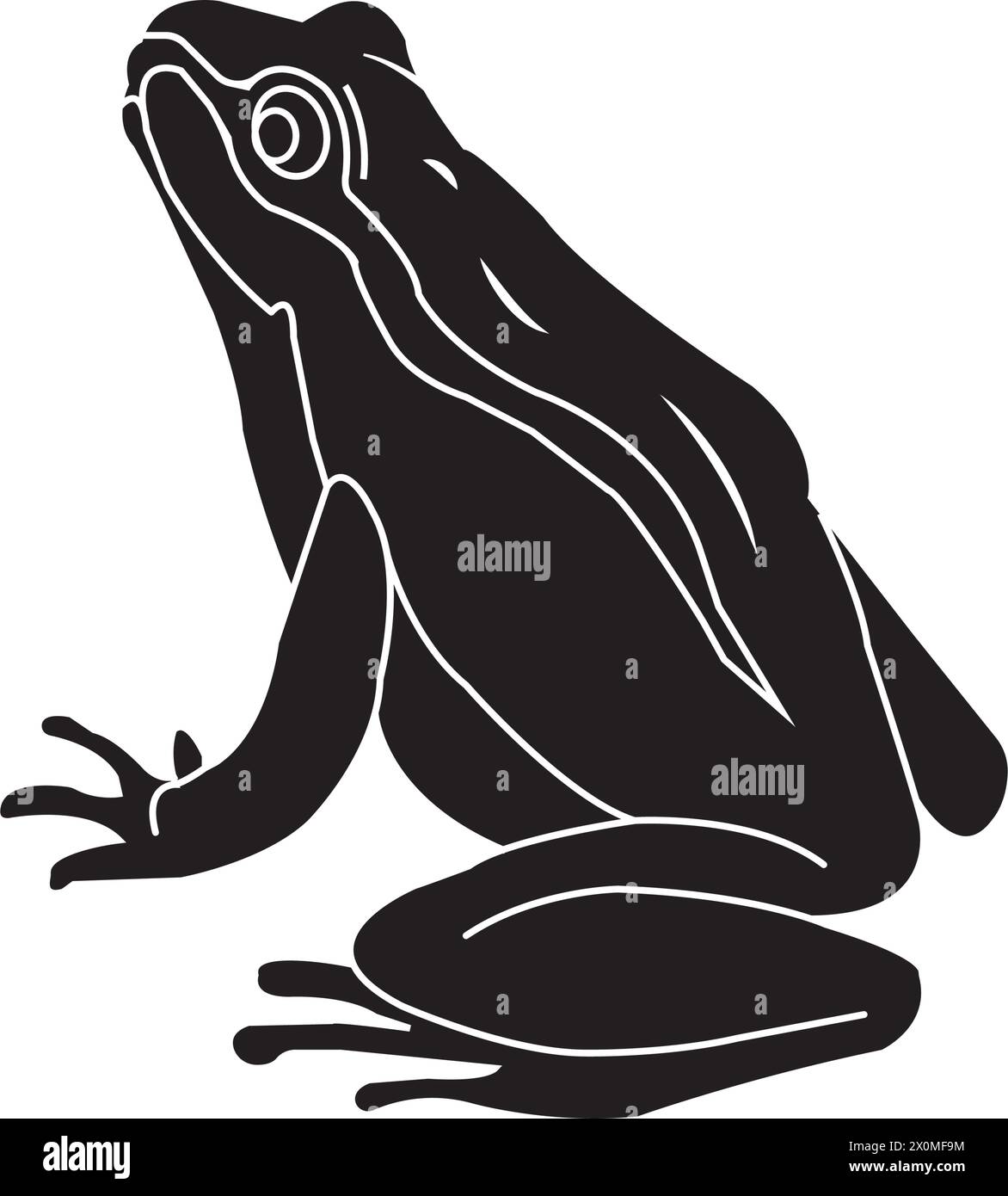 Frog icon vector illustration logo design template Stock Vector Image ...