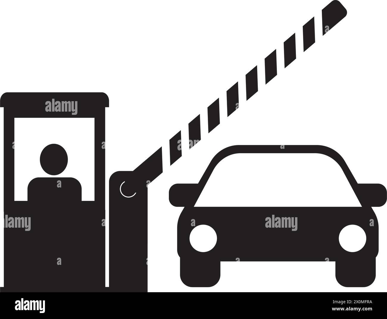 toll gate icon vector illustrtion symbol design Stock Vector Image ...