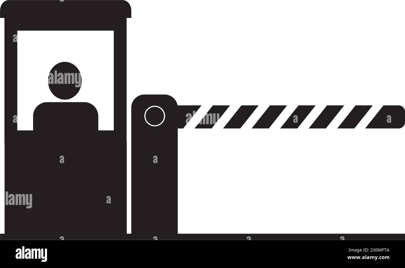 toll gate icon vector illustrtion symbol design Stock Vector Image ...