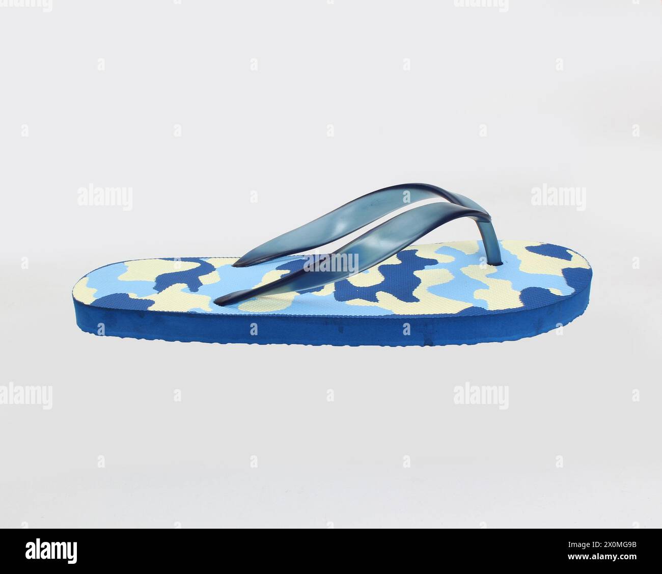 camo abstract design flip flop isolated Stock Photo - Alamy