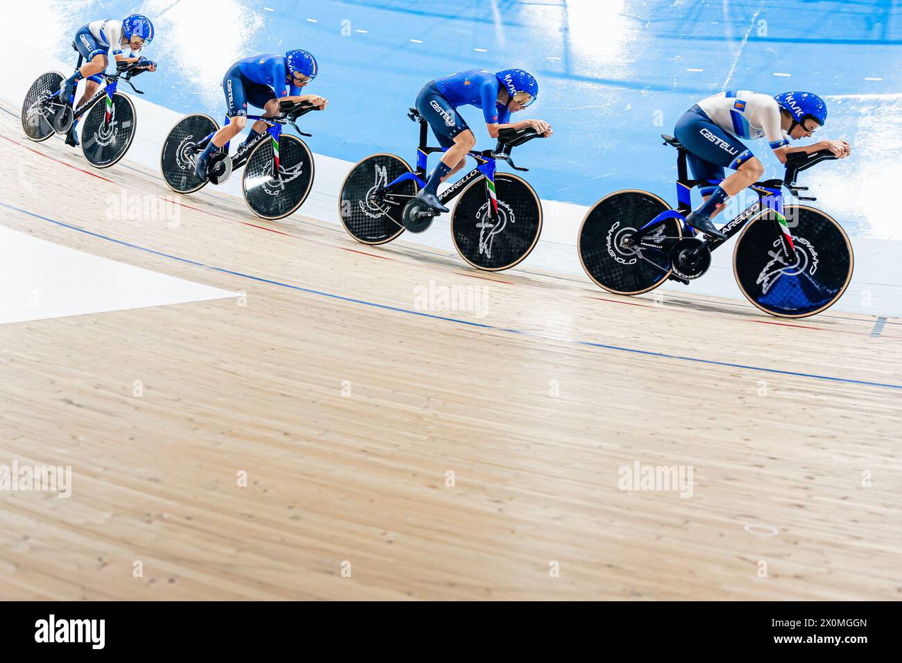 Milton, Canada. 12th Apr, 2024. Picture by Alex Whitehead/SWpix.com ...