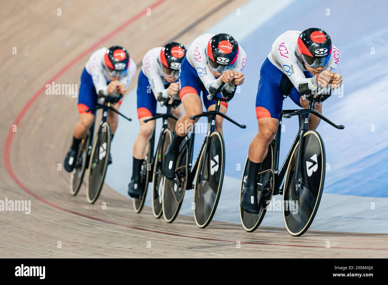 Milton, Canada. 12th Apr, 2024. Picture by Alex Whitehead/SWpix.com ...