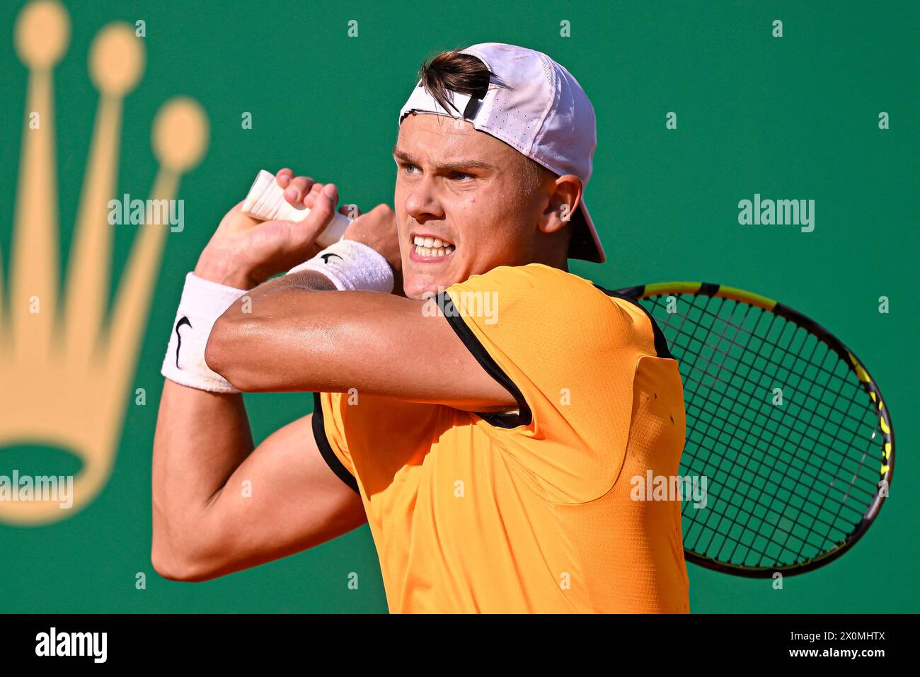 Holger Rune during the Rolex Monte-Carlo ATP Masters 1000 tennis on April 11, 2024 at Monte ...