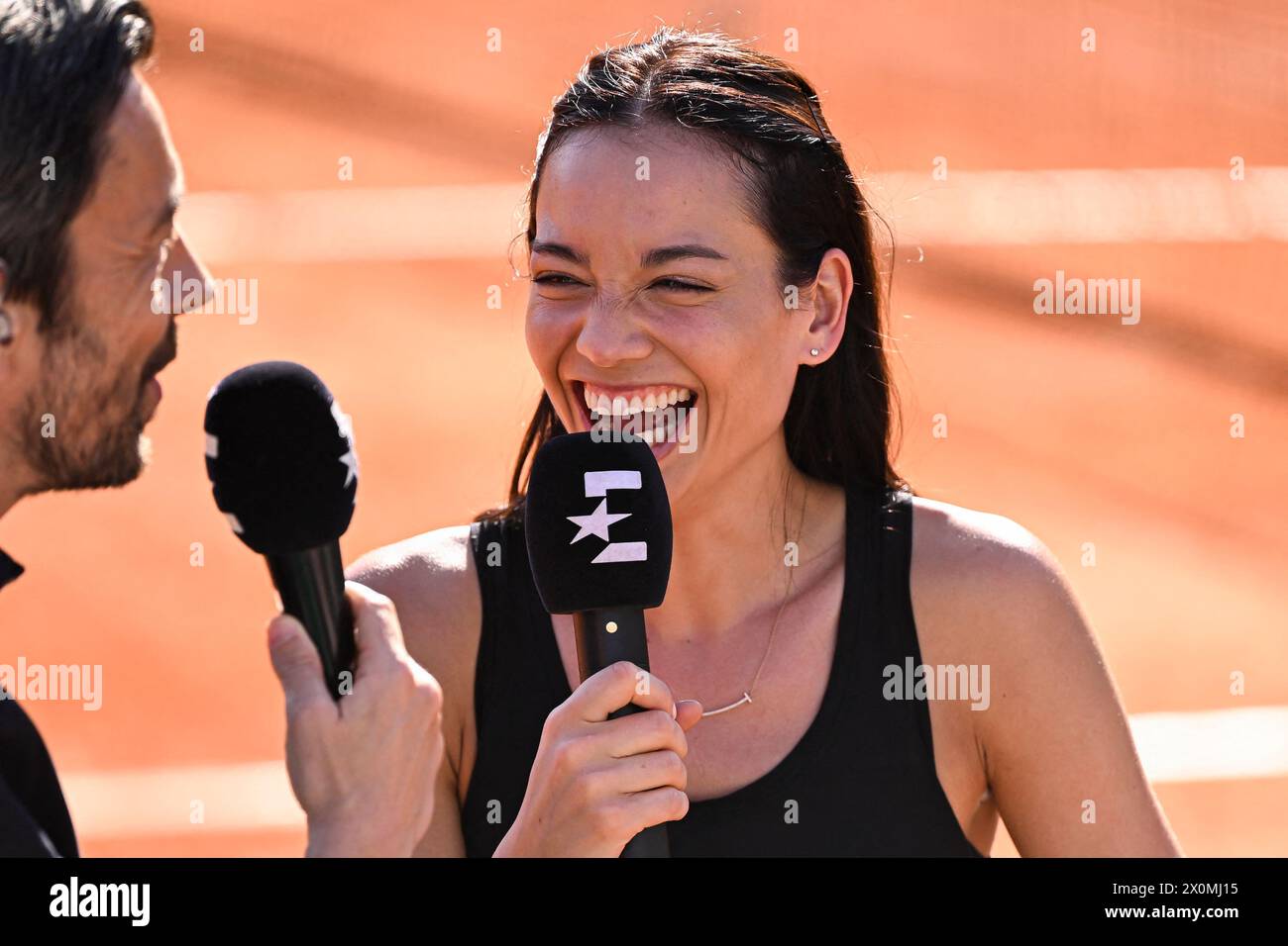 Monaco, Monaco. 11th Apr, 2024. Alize Lim journalist for Eurosport ...