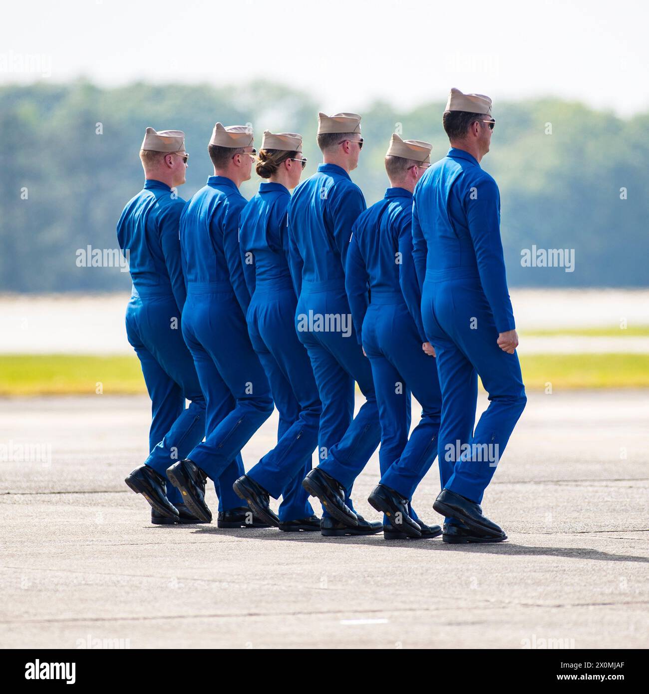 April 07, 2024: Officers of the U.S. Navy Flight Demonstration Squadron ...