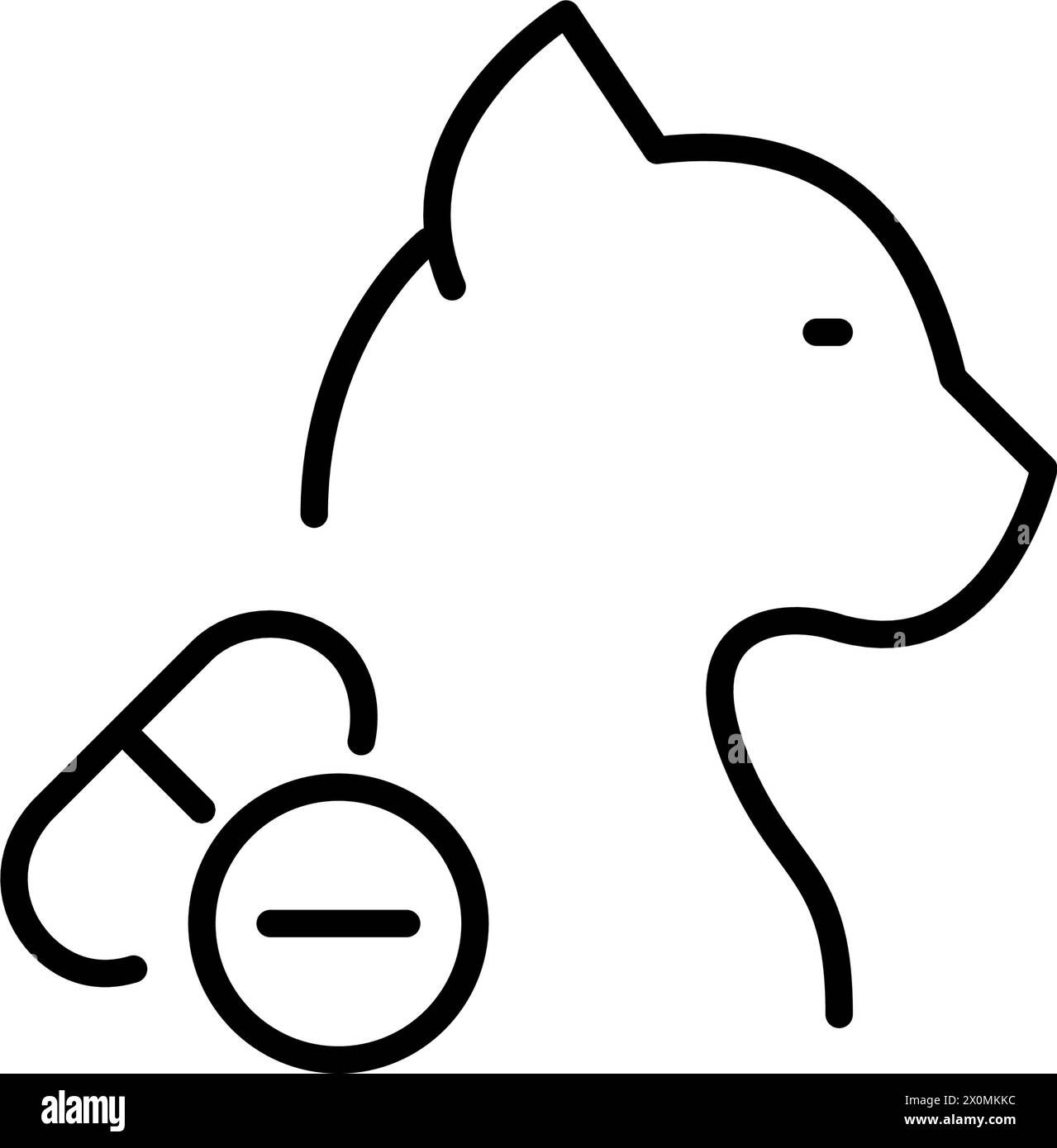 Cat silhouette, pills and tablets. Pet prescription medication and ...