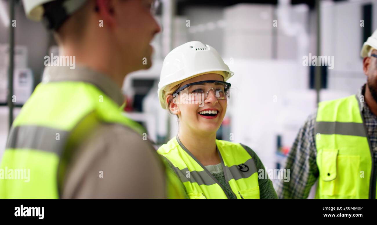 Diverse team factory plant hi-res stock photography and images - Alamy