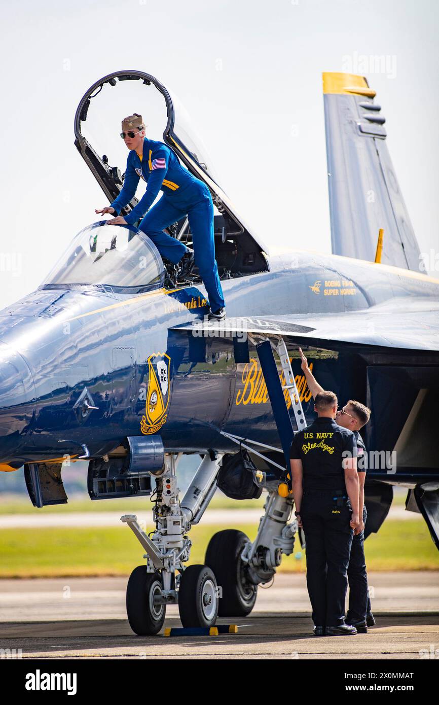 U.S. 07th Apr, 2024. Navy Flight Demonstration Squadron Blue Angels ...