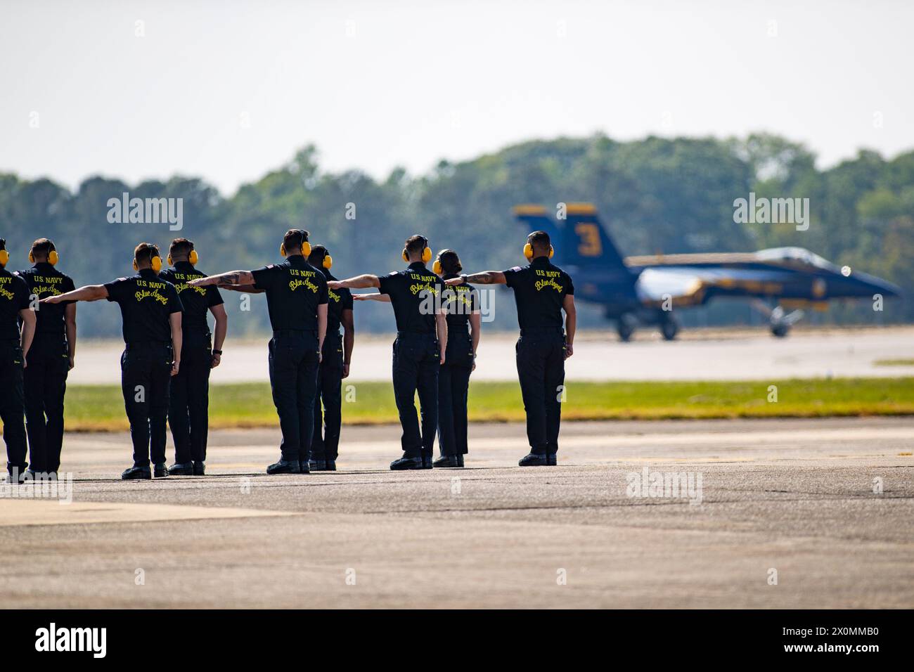 April 07, 2024: Members of the U.S. Navy Flight Demonstration Squadron ...