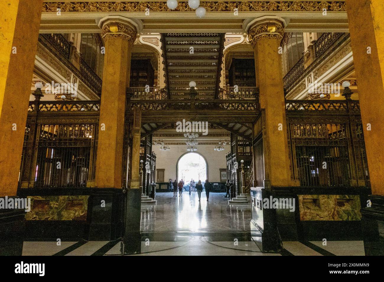 Visitors explore the architectural wonders of the historic post office ...
