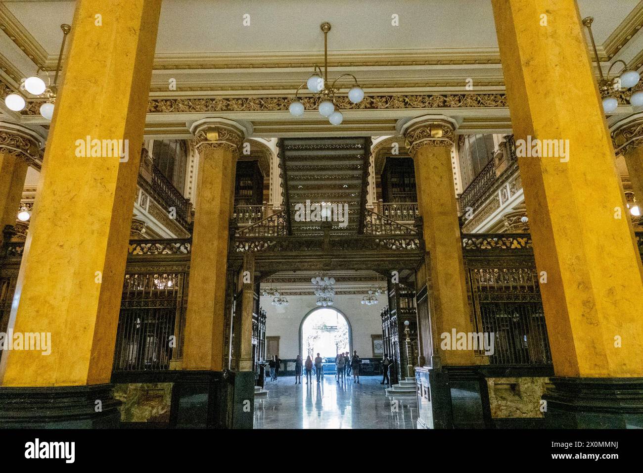 Visitors explore the architectural wonders of the historic post office ...