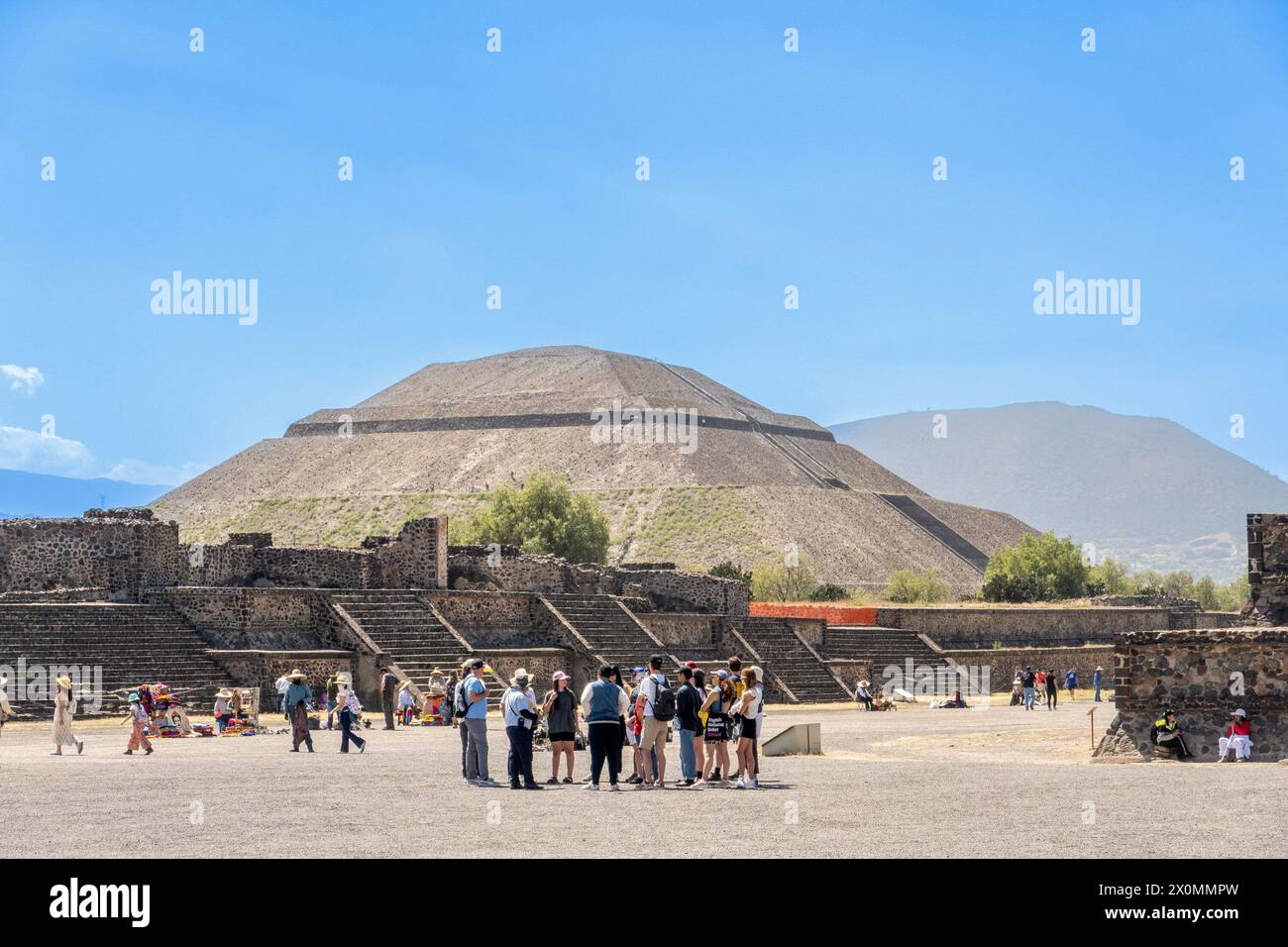 Tourists explore Teotihuacán, ancient Mesoamerican city famous for its ...