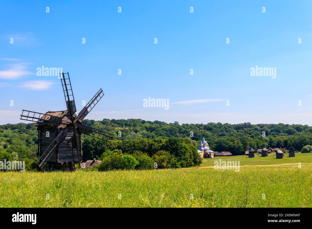 View of Open-air Museum of Folk Architecture and Folkways of Ukraine in ...