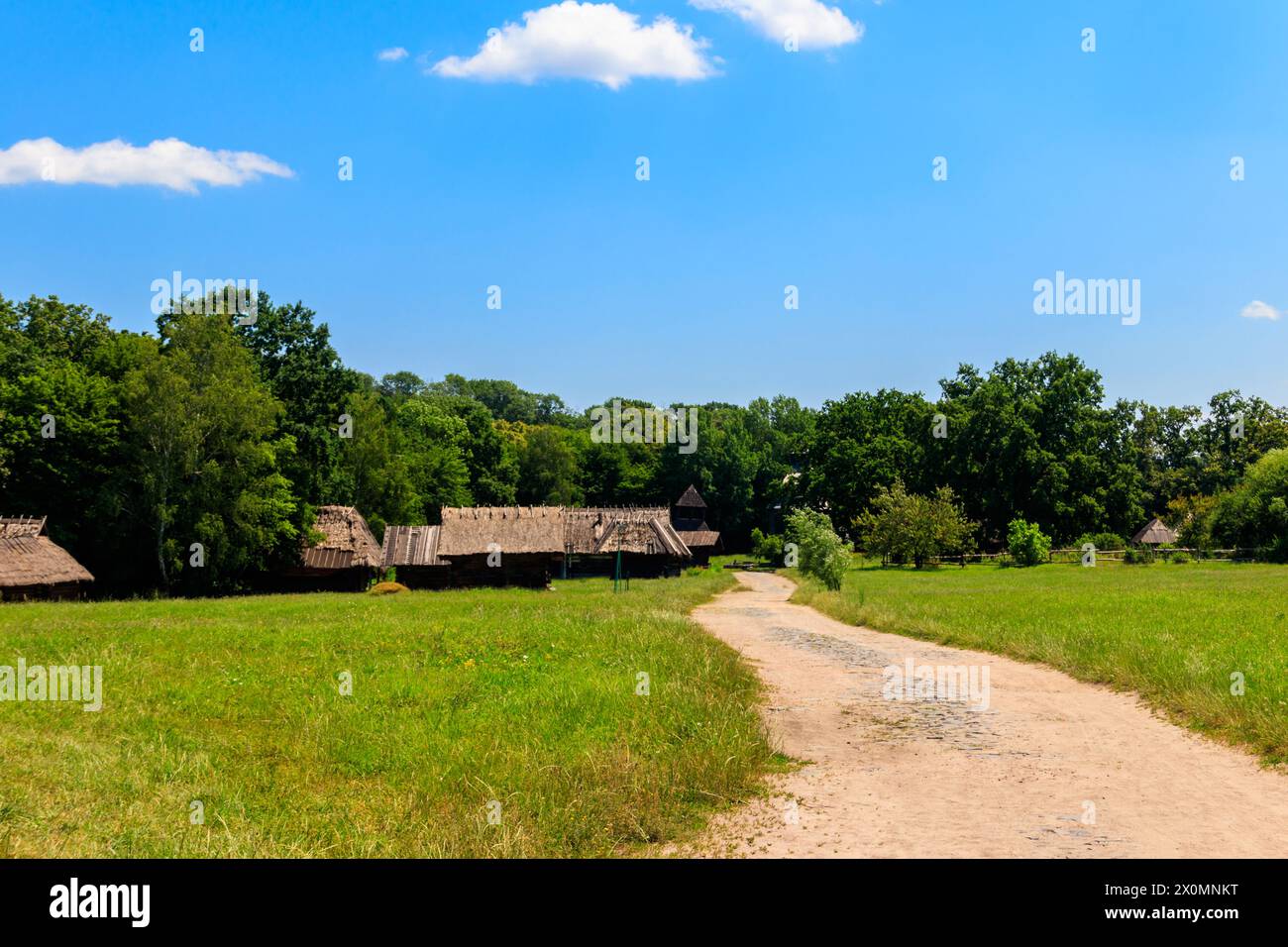 View of Open-air Museum of Folk Architecture and Folkways of Ukraine in ...
