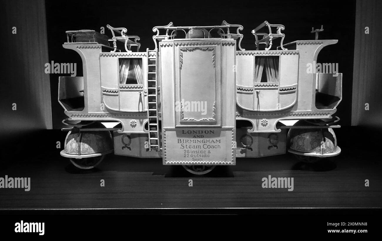 Turin, Italy - June 20, 2021: a model of an ancient English motorized ...