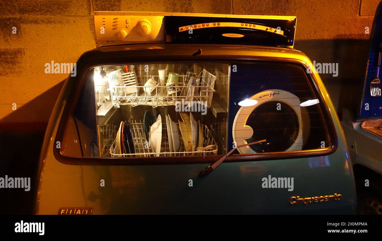 Turin, Italy - June 20, 2021: A washing machine and dishwasher built ...