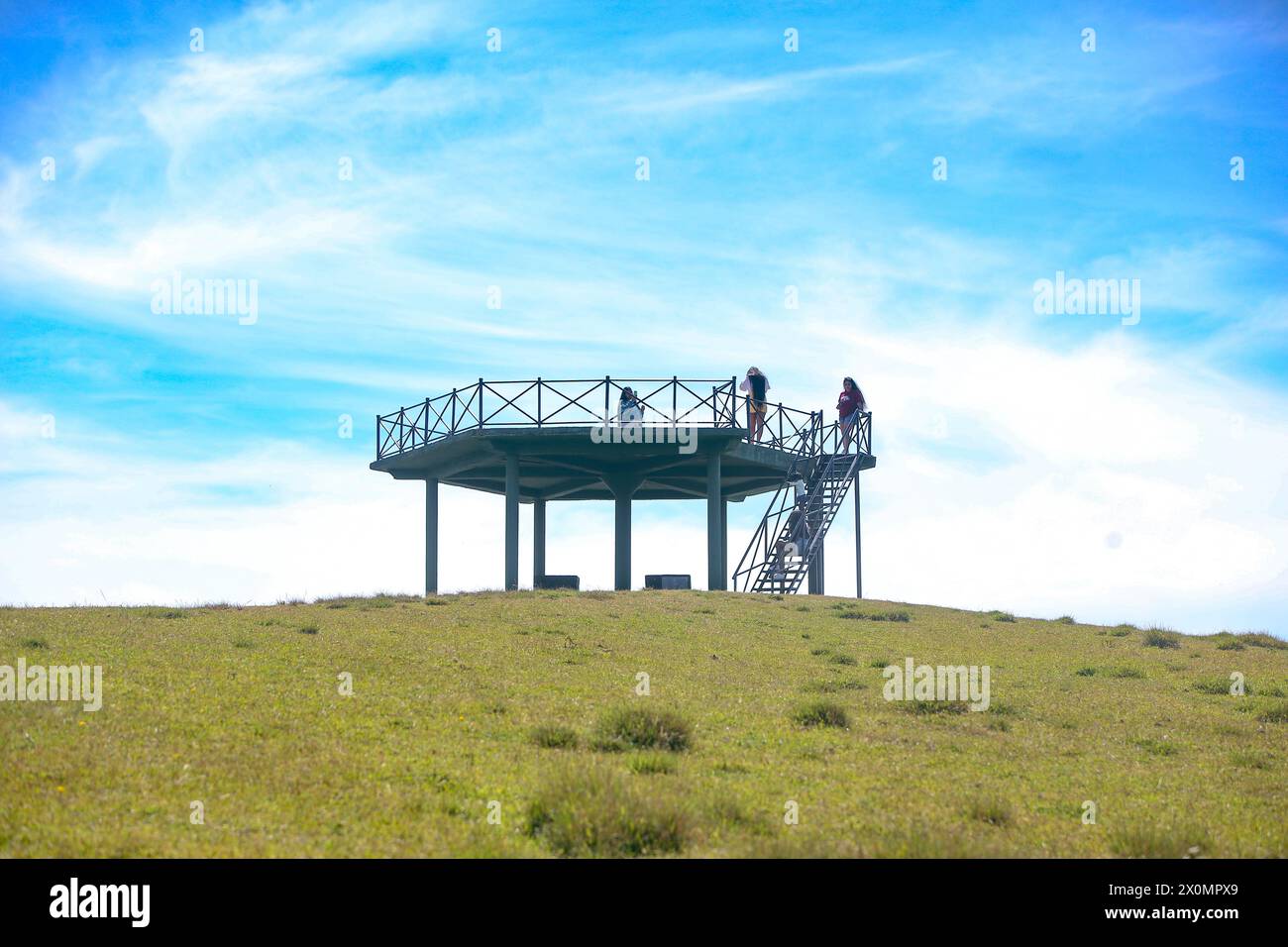 Full view of Blue sky and view point of Moon Plains Sri Lanka Nuwara ...