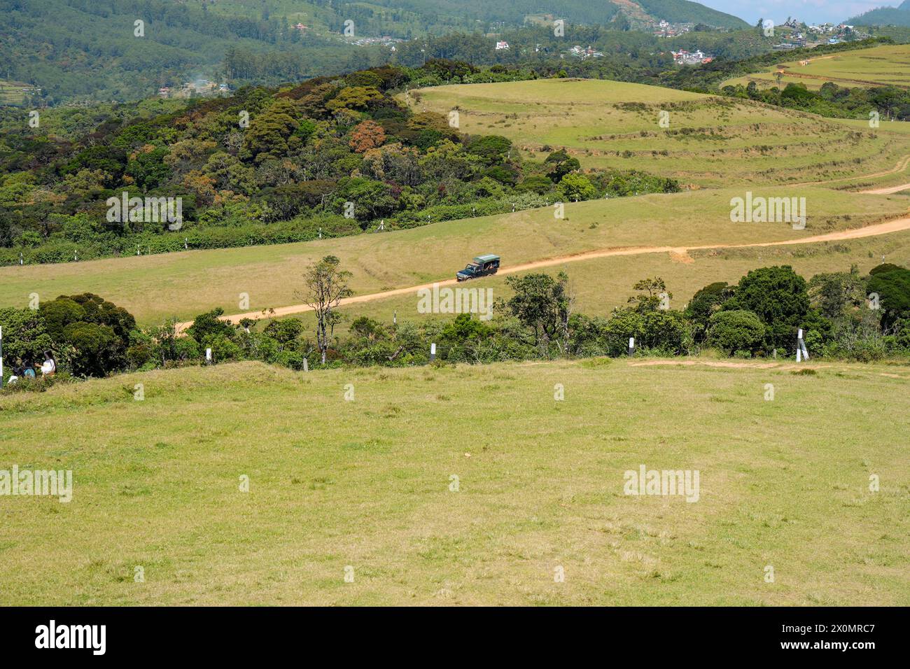 green view of Moon Plains Sri Lanka Nuwara Eliya Sri lanka Stock Photo ...