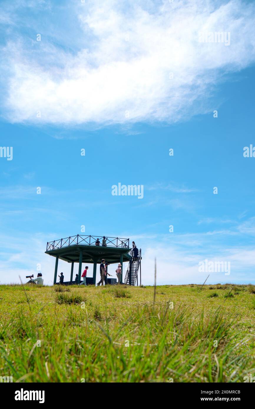 Blue sky view of Moon Plains visitors Sri Lanka Nuwara Eliya Sri lanka ...