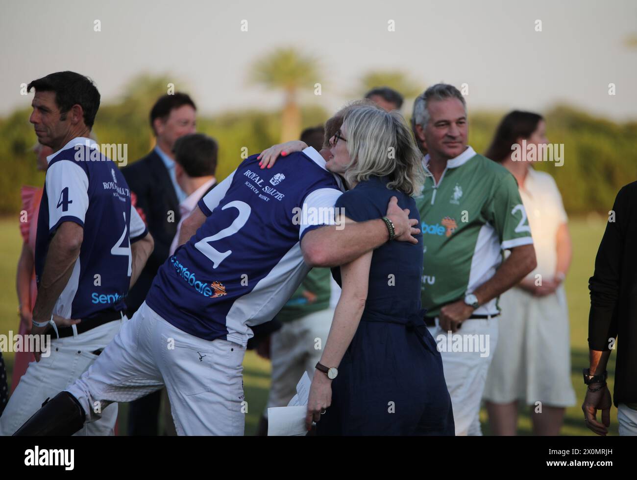 The Duke of Sussex after he played in a polo match during the Royal Salute Polo Challenge, to ...