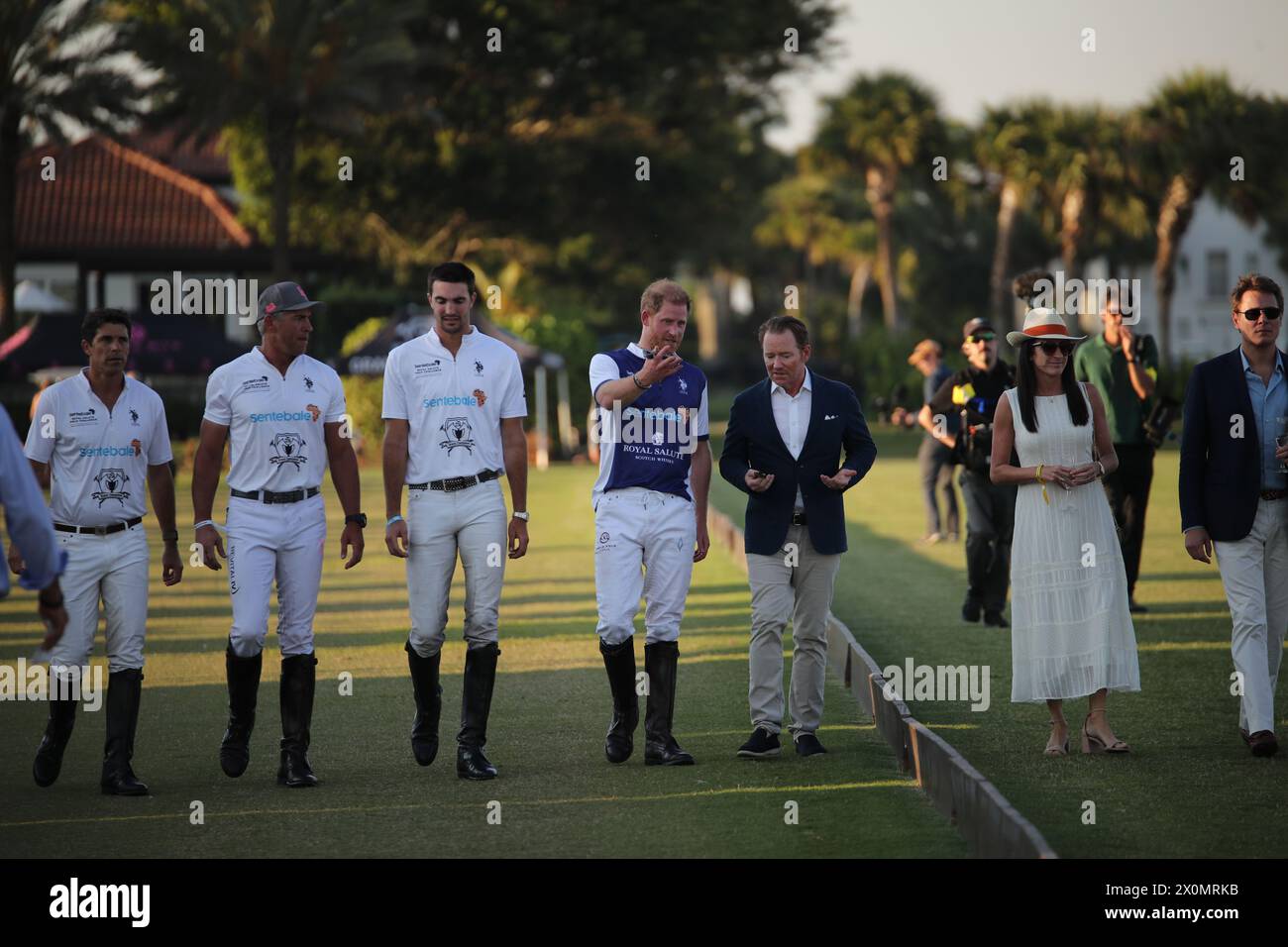 The Duke of Sussex after he played in a polo match during the Royal Salute Polo Challenge, to ...