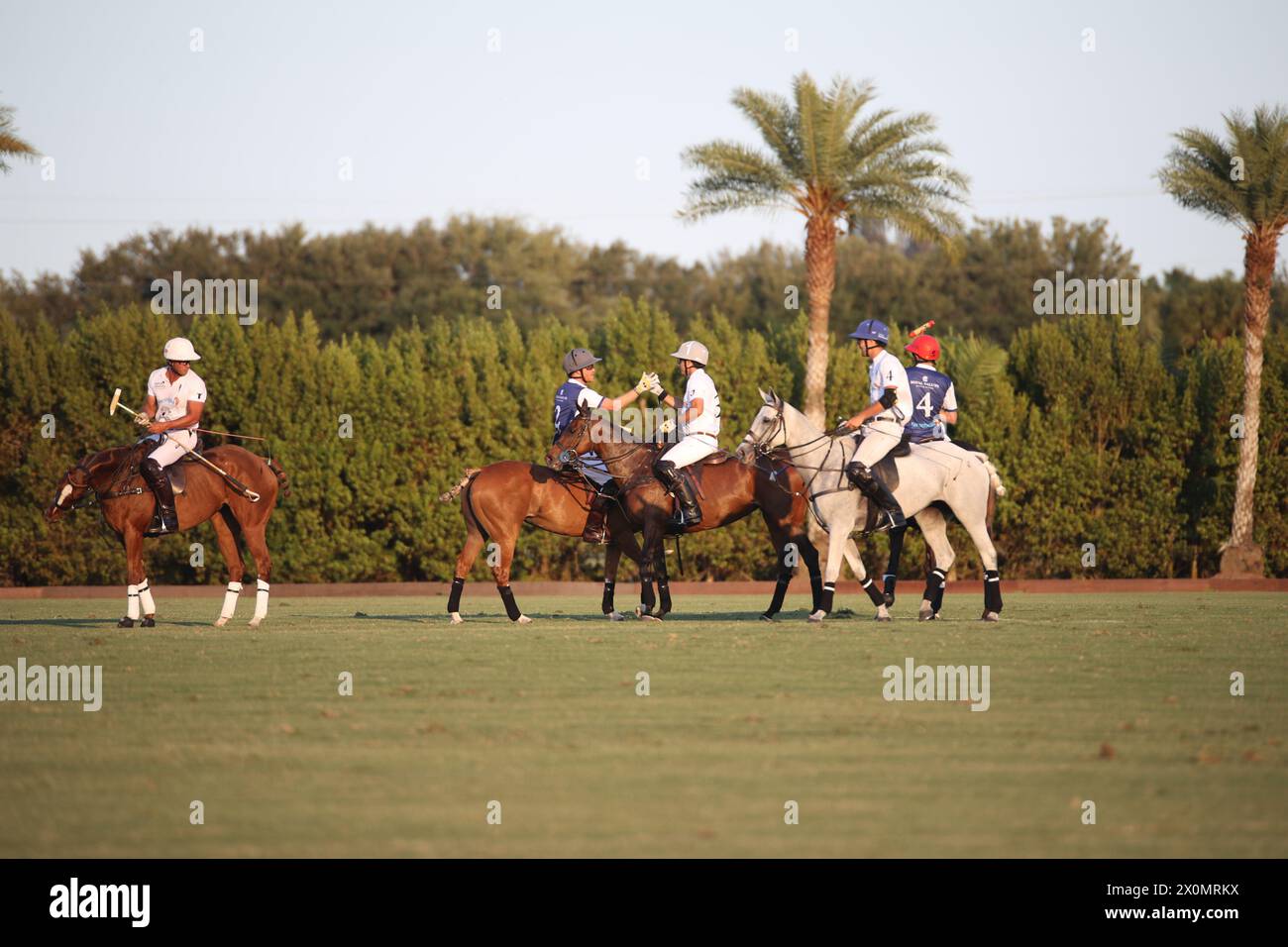 The Duke of Sussex plays in a polo match during the Royal Salute Polo Challenge, to benefit ...