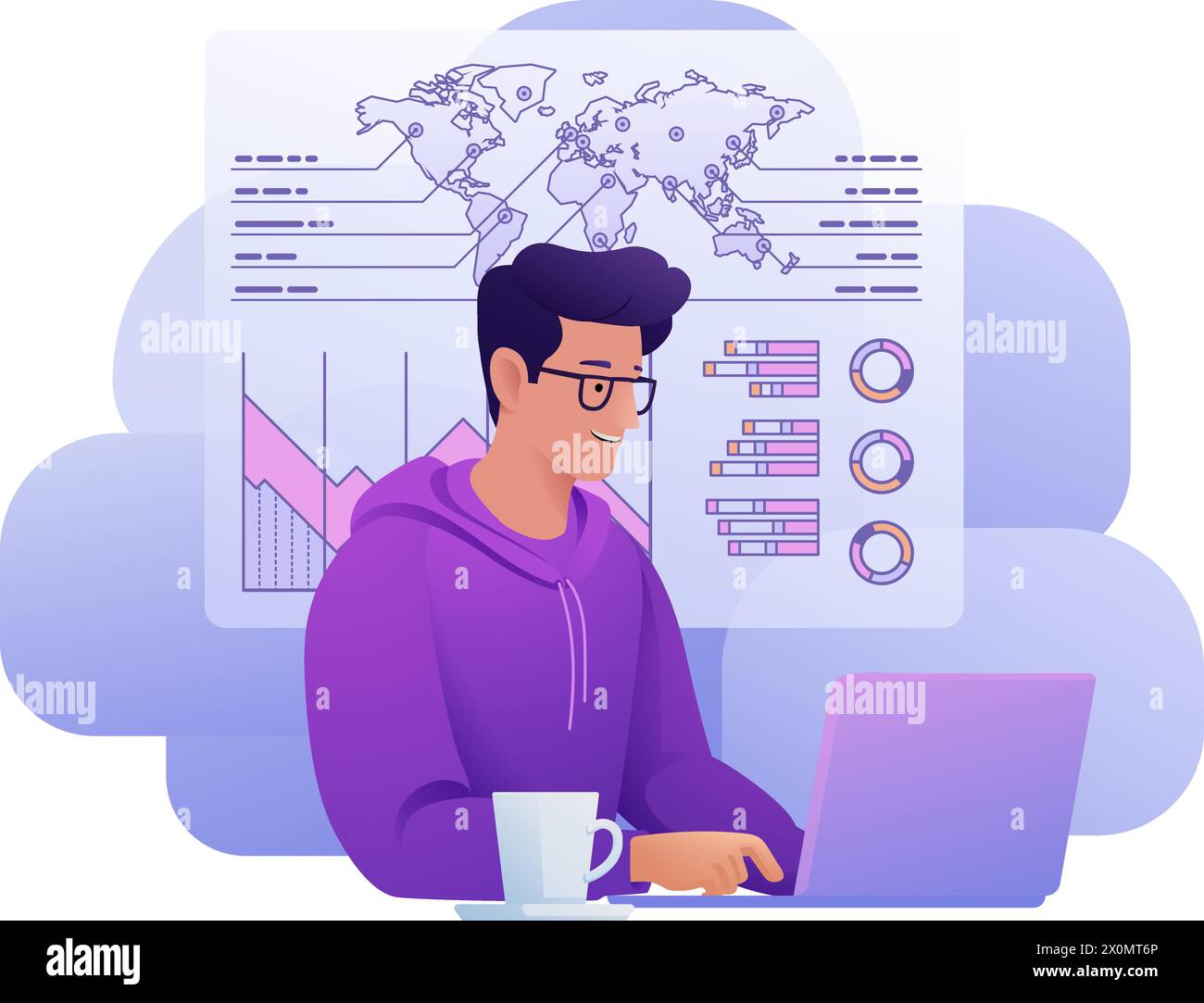 Analysis freelancer Stock Vector Images - Alamy