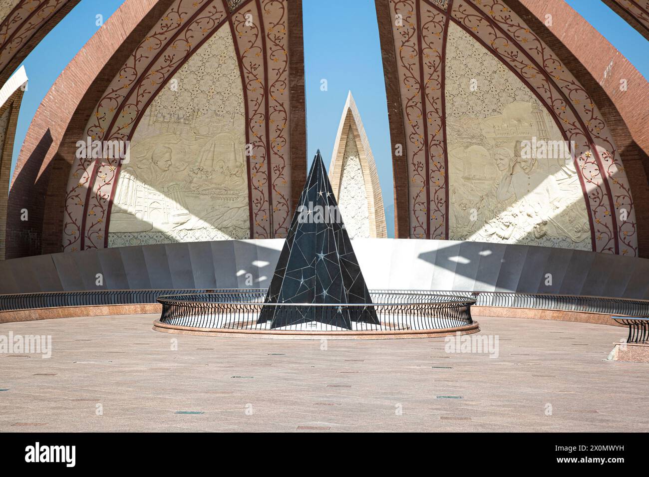 The Pakistan Monument in Islamabad, Pakistan. National monument that is ...
