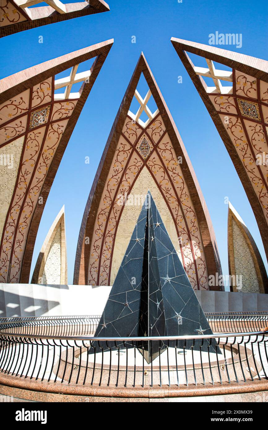 The Pakistan Monument in Islamabad, Pakistan. National monument that is ...