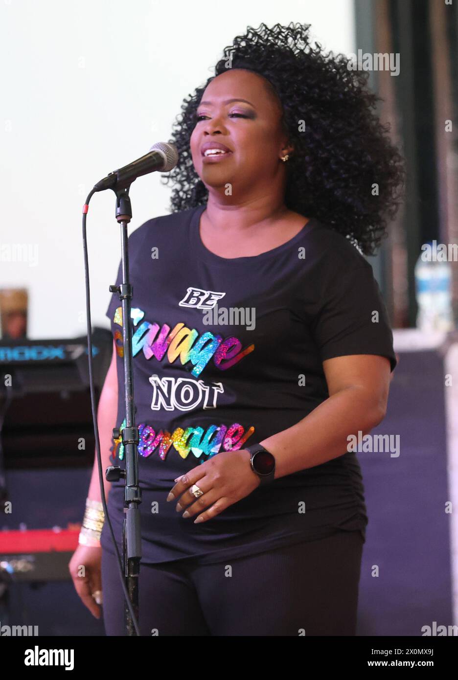 New Orleans, USA. 12th Apr, 2024. Lisa Amos perform during the French ...