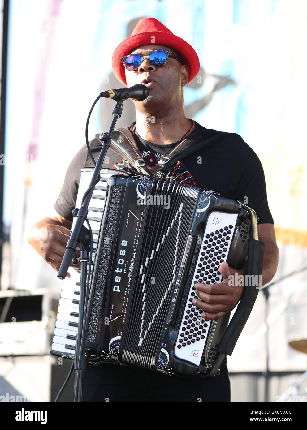 New Orleans, USA. 12th Apr, 2024. Sunpie and the Louisiana Sunspots ...