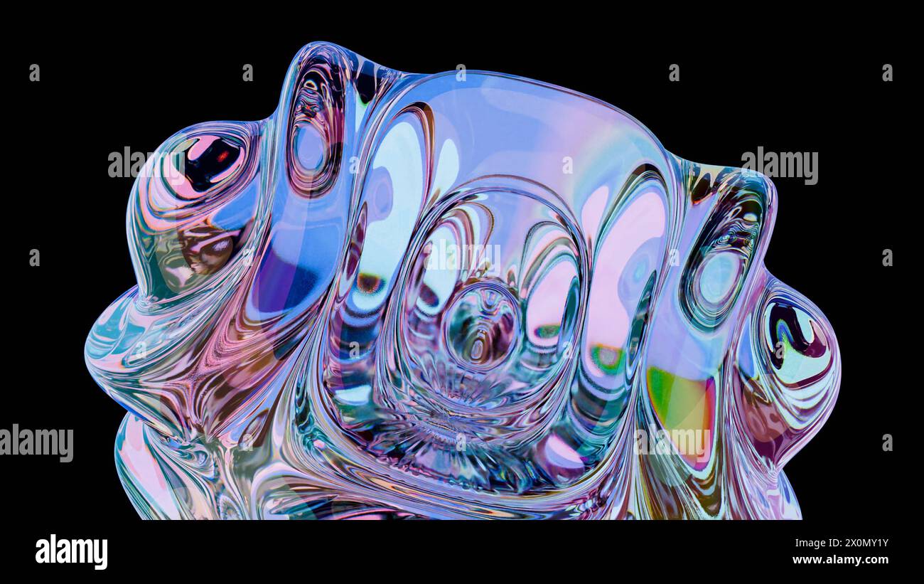 Kaleidoscopic Whorls: A Vision of Glassy Fluidity Stock Photo - Alamy