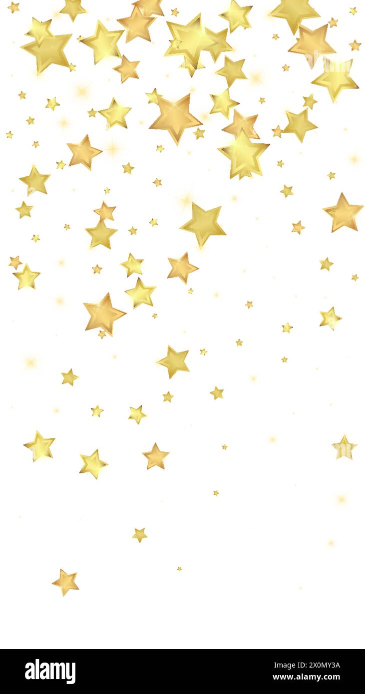 Magic stars vector overlay. Gold stars scattered around randomly ...