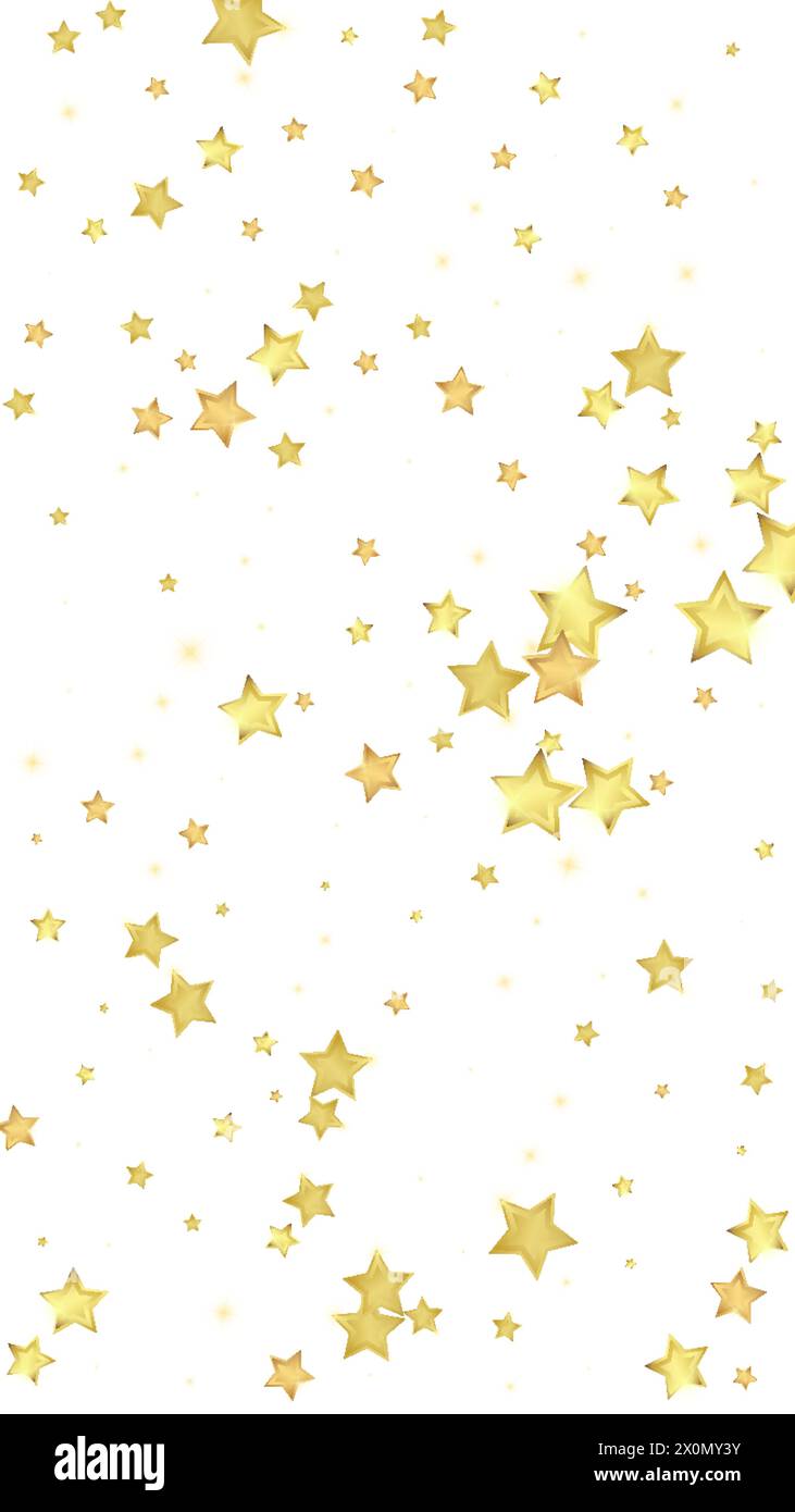 Magic stars vector overlay. Gold stars scattered around randomly ...