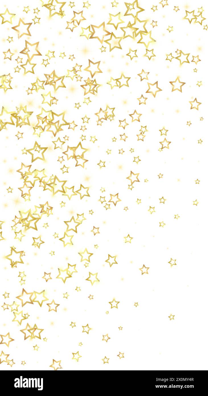 Christmas spirit. Scattered falling stars. Festive christmas confetty ...