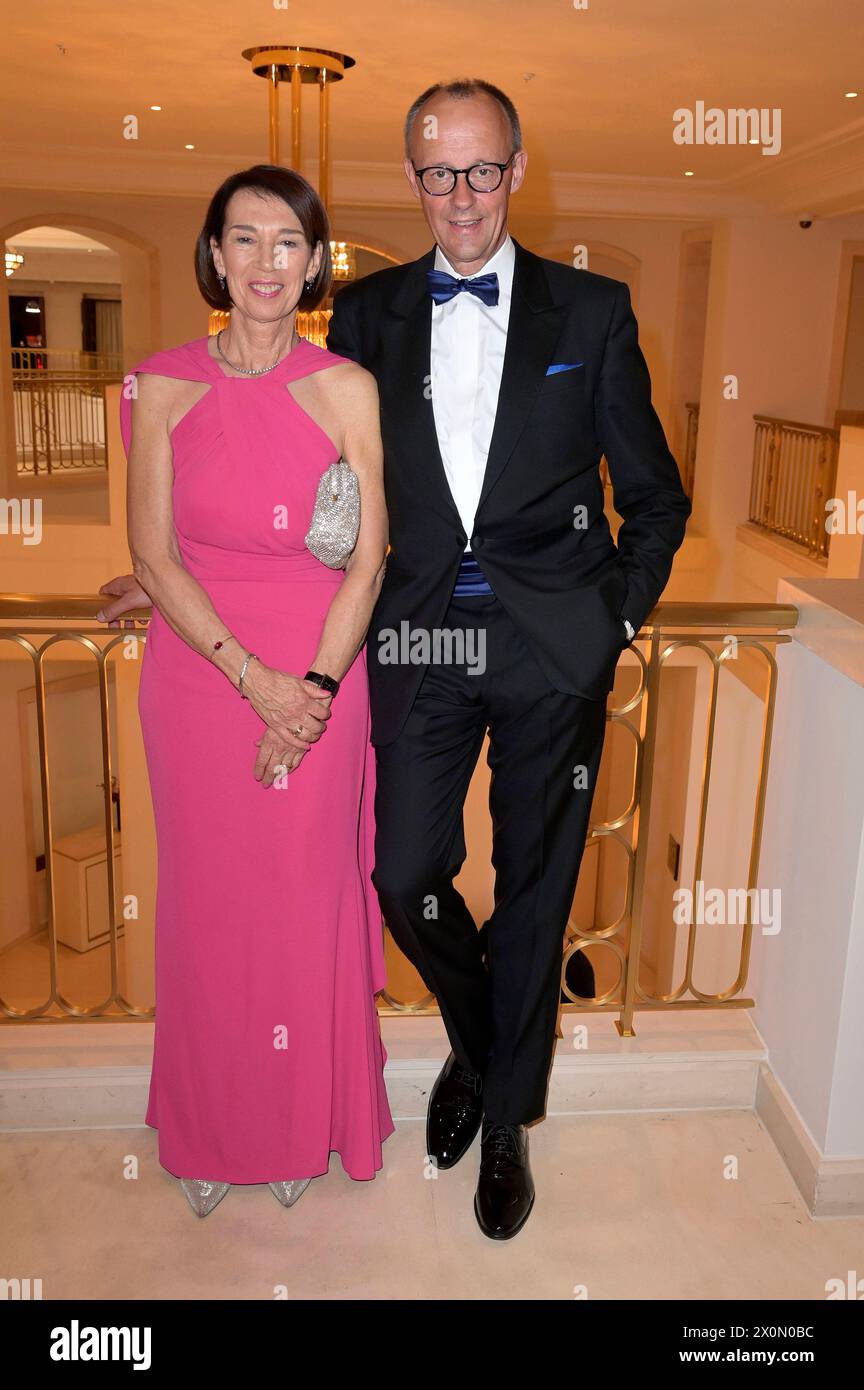 Friedrich Merz mit Ehefrau Charlotte Merz beim 71. Bundespresseball ...