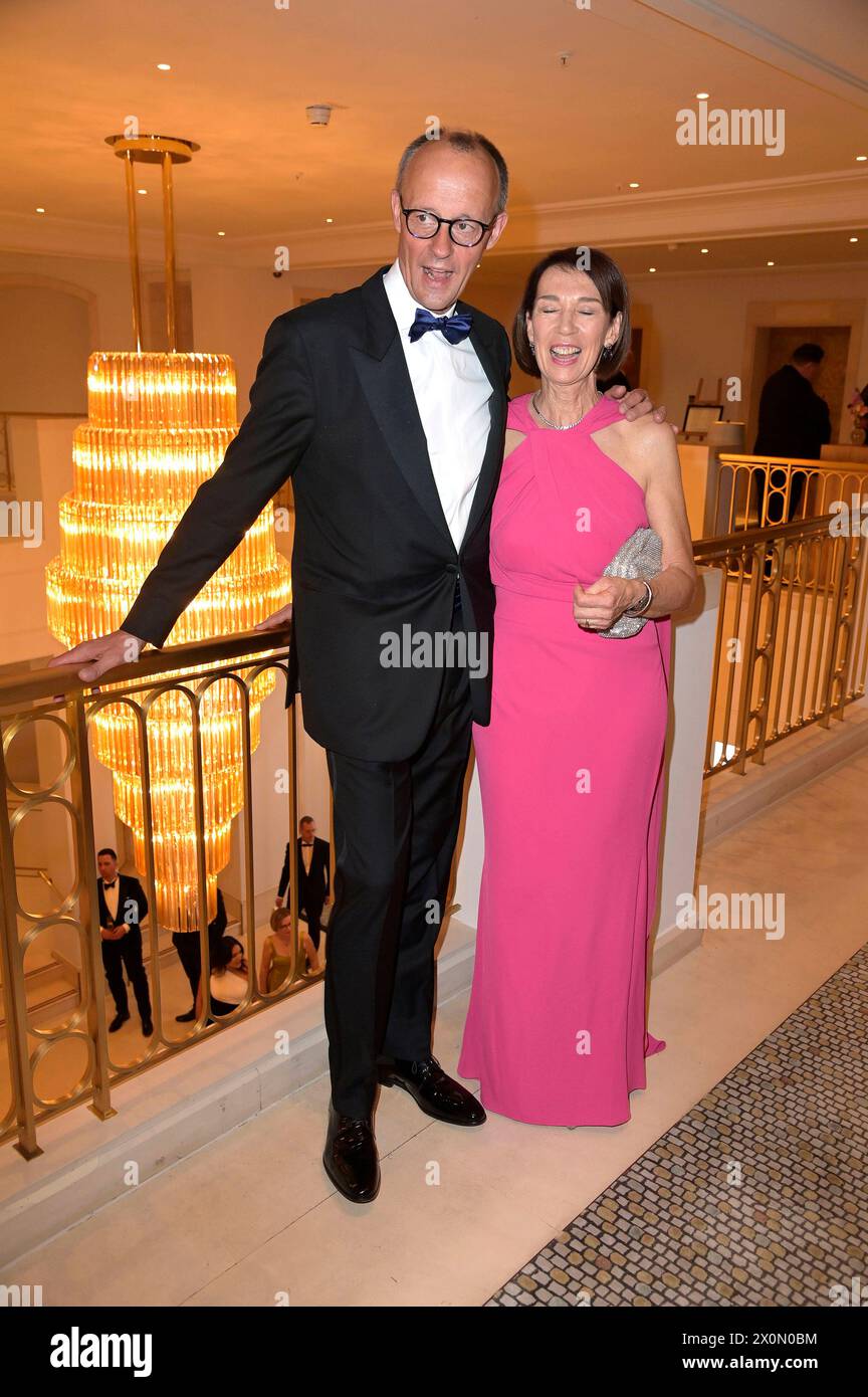 Friedrich Merz mit Ehefrau Charlotte Merz beim 71. Bundespresseball ...