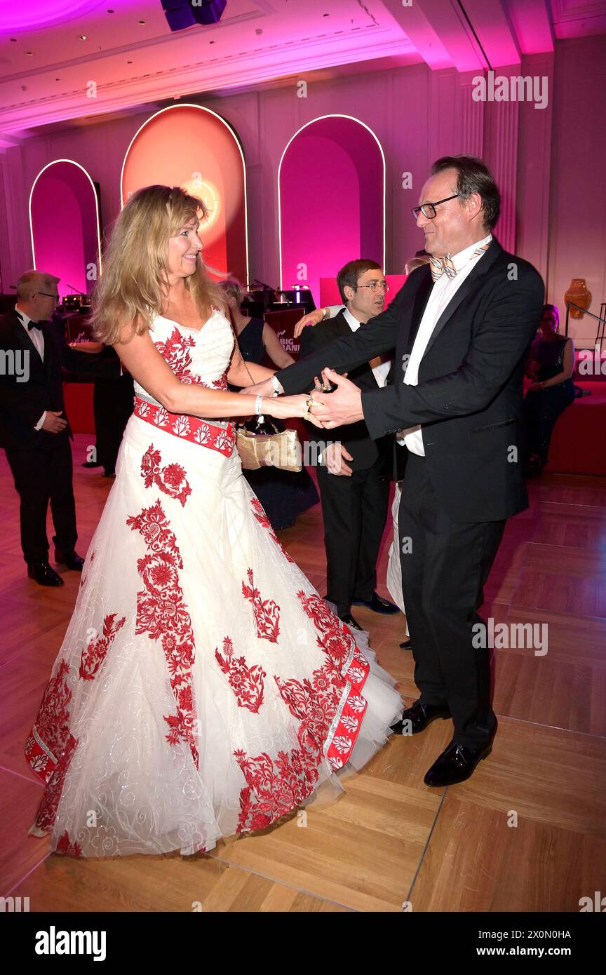 Nanna Kuckuck mit Dirk Ullmann beim 71. Bundespresseball 2024 im Hotel ...